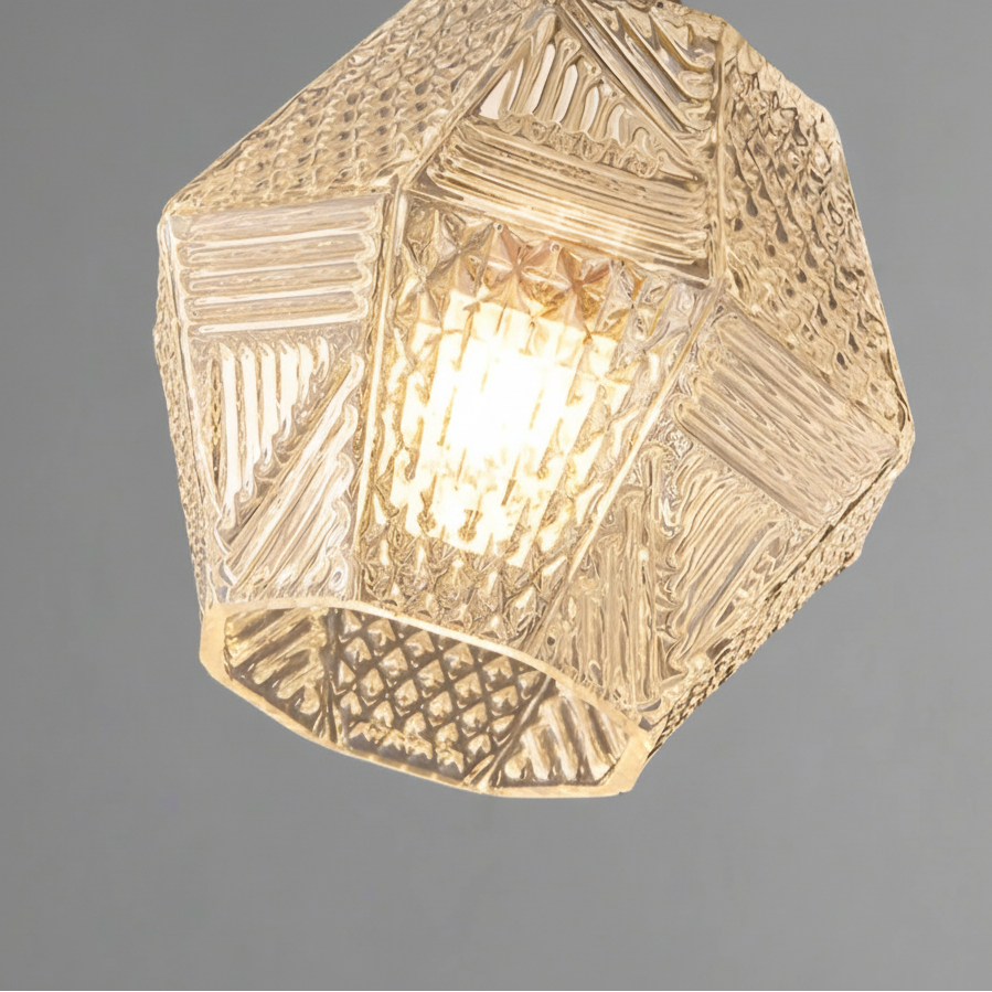 Palermo Glass Ceiling Light – Modern Elegance | Morsale