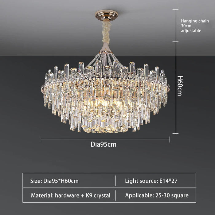 Gio Crystal Chandelier - Elegance & Modernity
