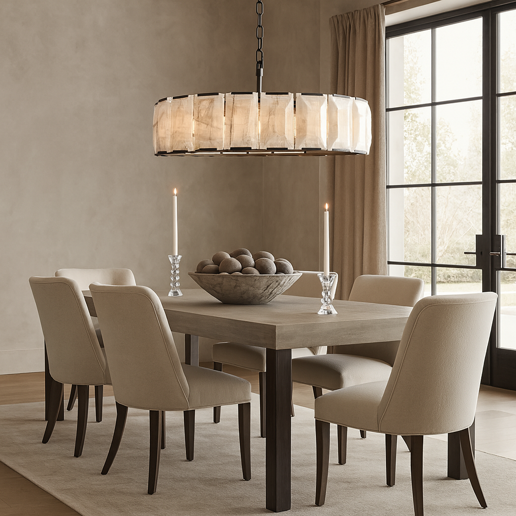 Brookhill Calcite Modern Chandelier | Luxury Lighting by Morsale