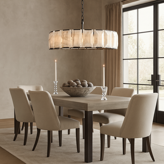 Brookhill Calcite Modern Chandelier | Luxury Lighting by Morsale