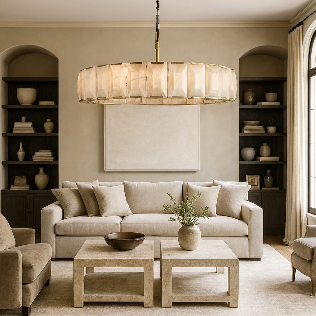 Modern Chandelier - Brookhill Calcite Lighting Fixture – Morsale