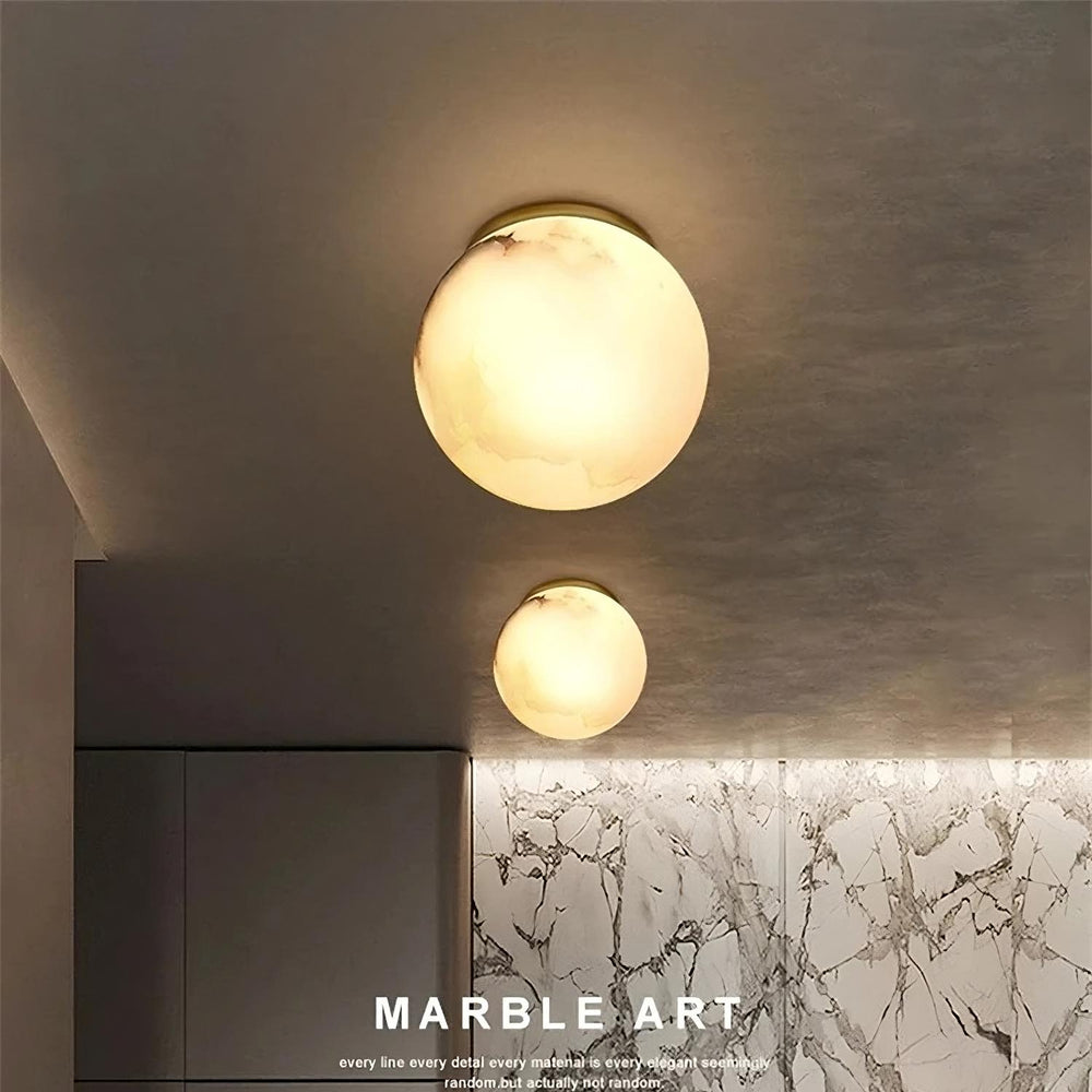 Moonshade Marble Ball Light Fixture
