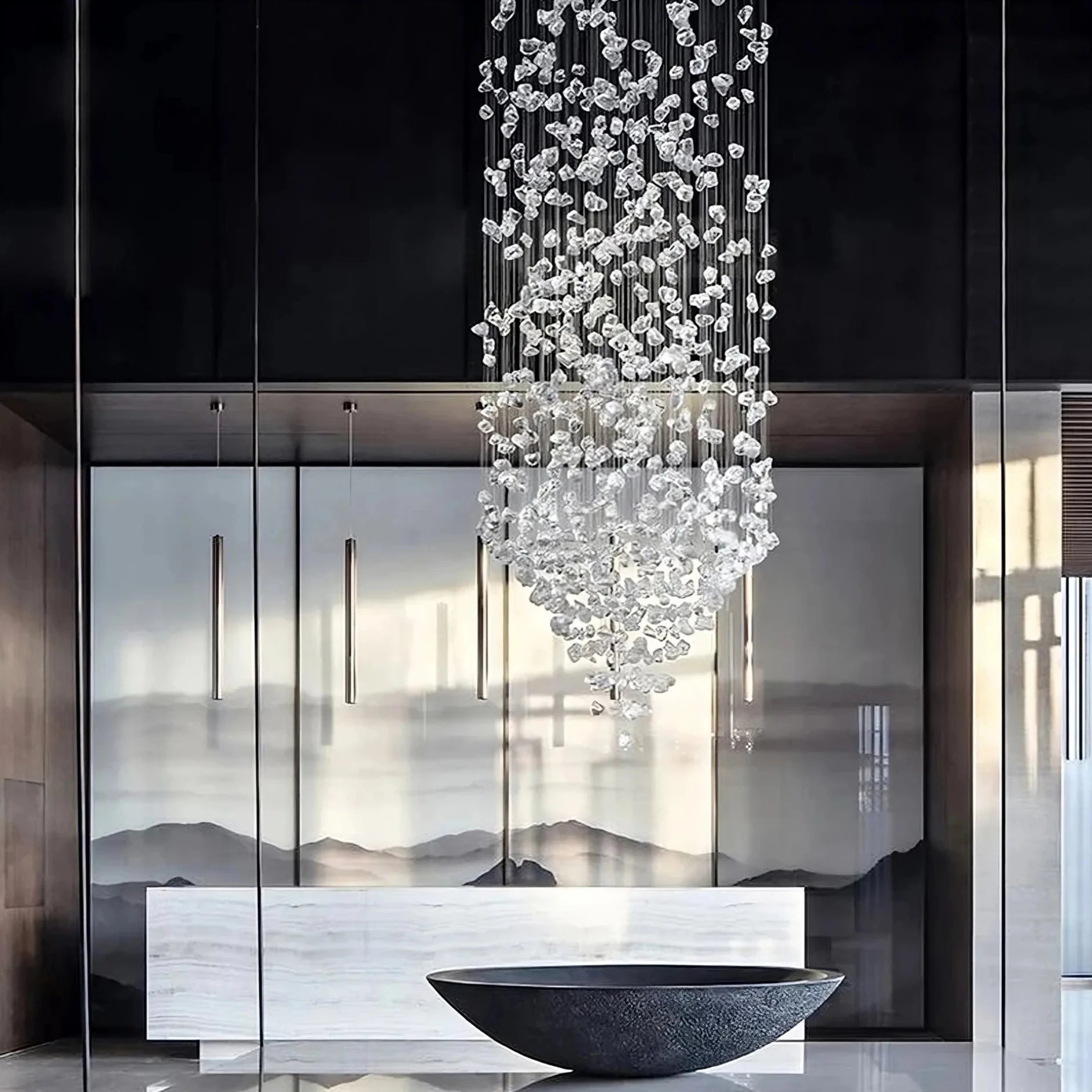 Giore Stone Pendant Chandelier – Morsale