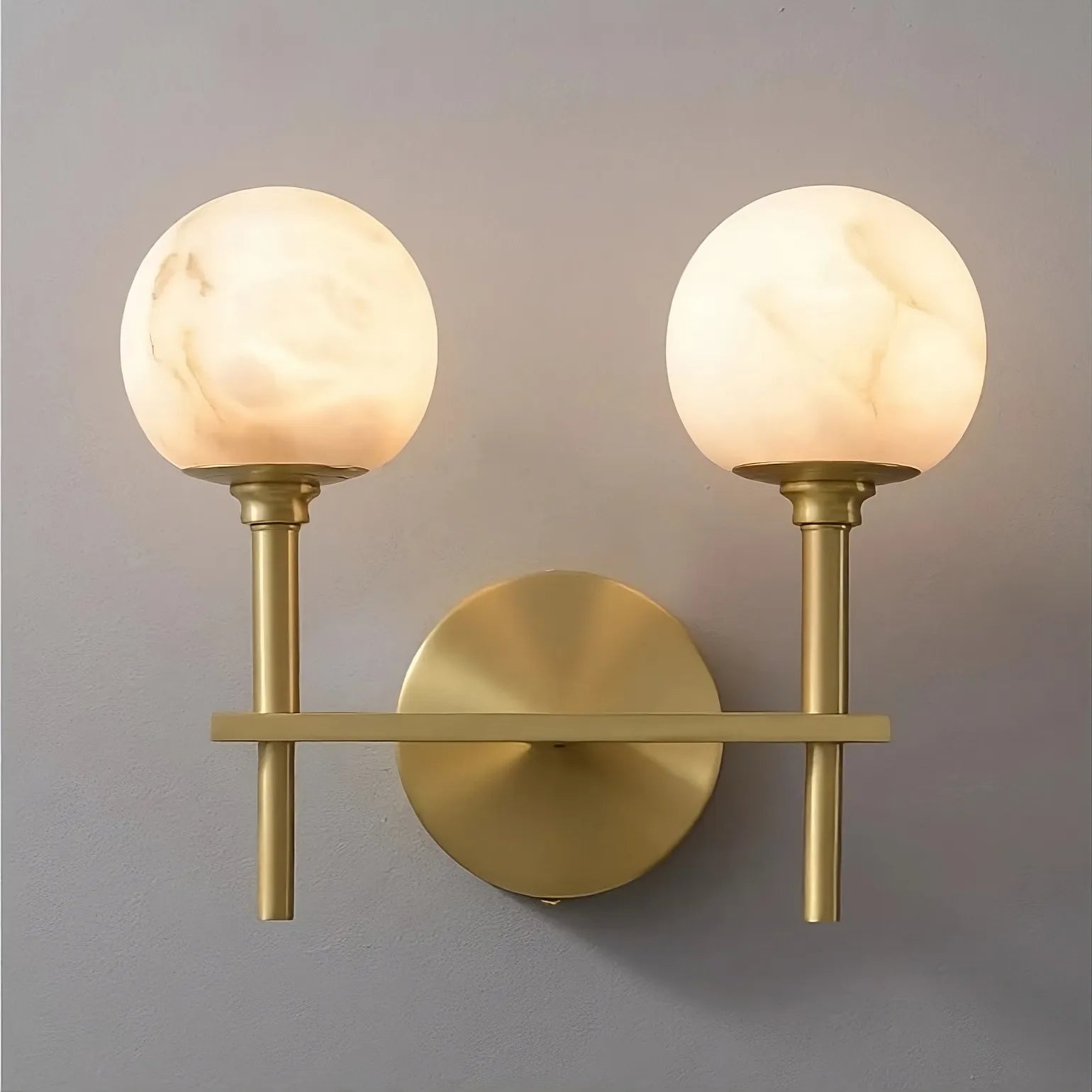 Aria Copper & Marble Wall Sconce – Morsale