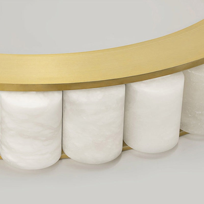 32" Natural Marble Modern Ring Chandelier – Morsale.com